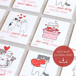 Kids Valentines Cards, Classroom Valentine's Day Cards for Kids ...