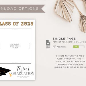 Graduation Photobooth Frame Template, Printable Graduation Photo Booth ...