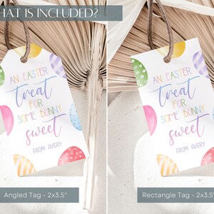 Editable Easter Gift Tag, an Easter Treat for Some Bunny Sweet, Easter ...
