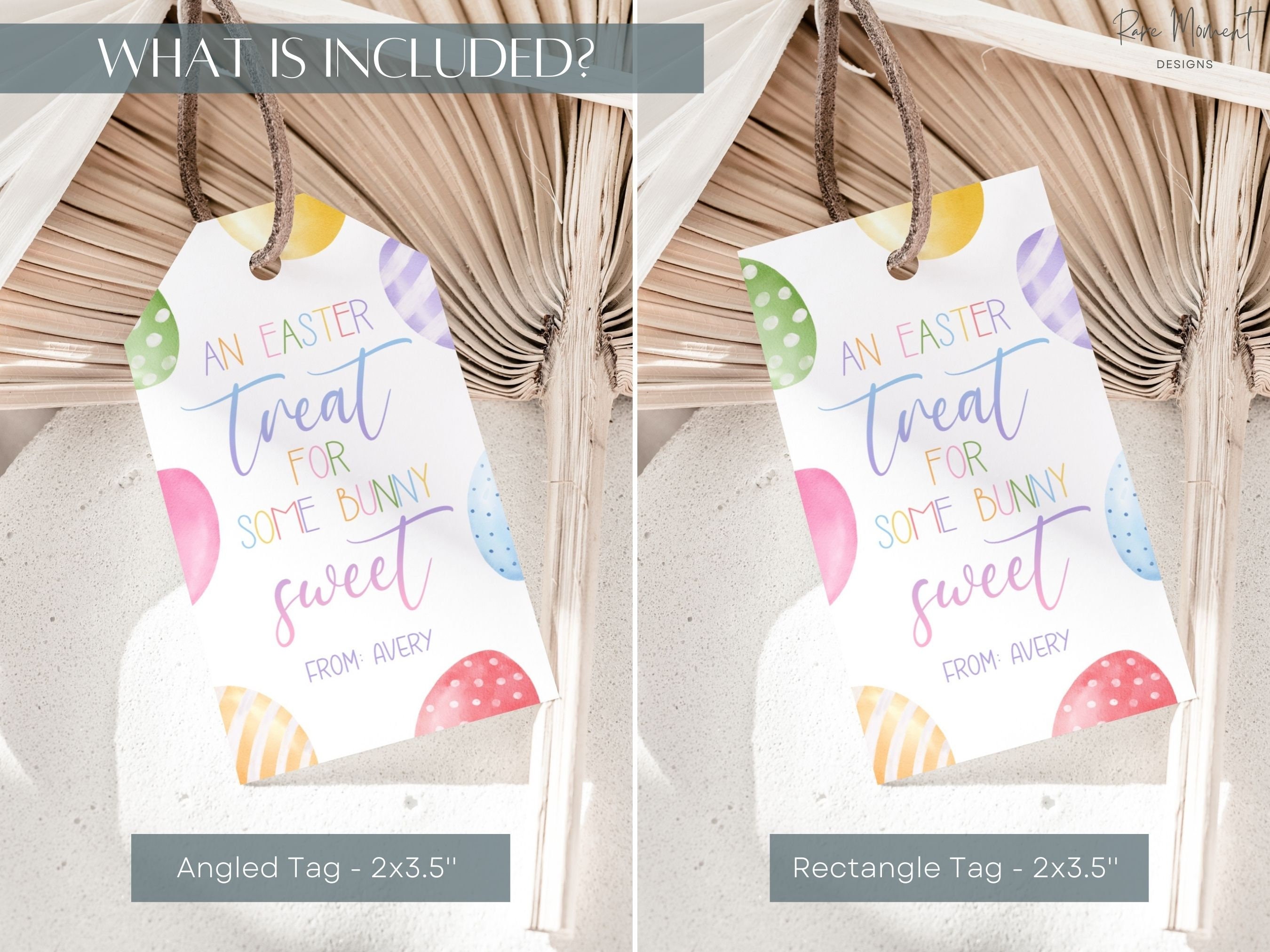 Editable Easter Gift Tag an Easter Treat for Some Bunny - Etsy Canada