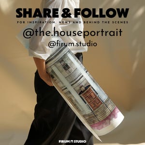 Our First Home Print, Homeowners Gift, Custom House Portrait, Digital ...