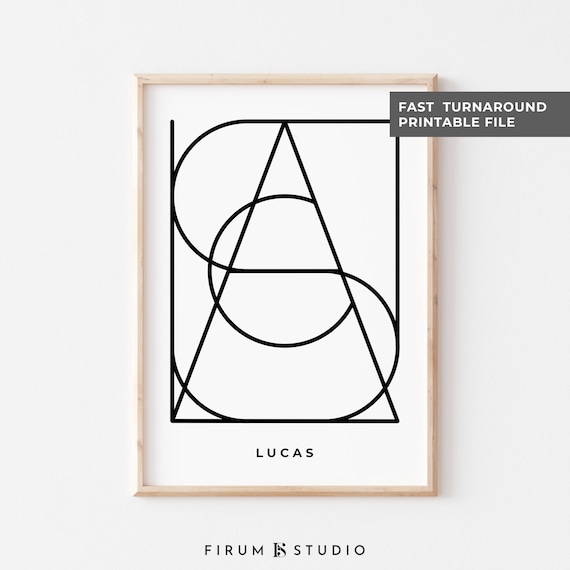 Custom Name Design Letter Monogram Gift Personalized Gift - Etsy