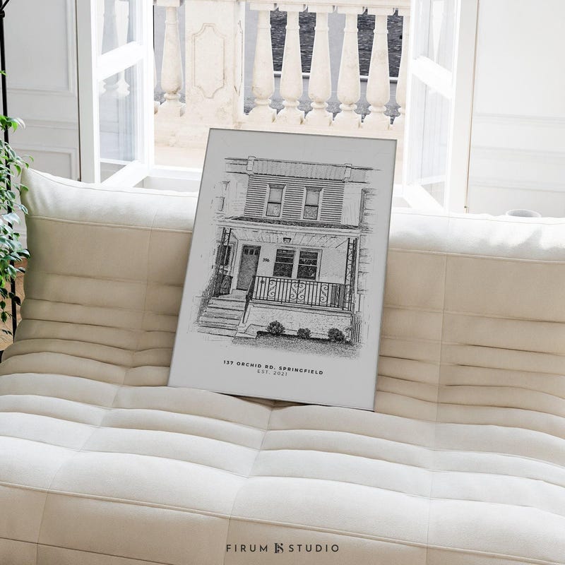 Custom House Portrait - Etsy