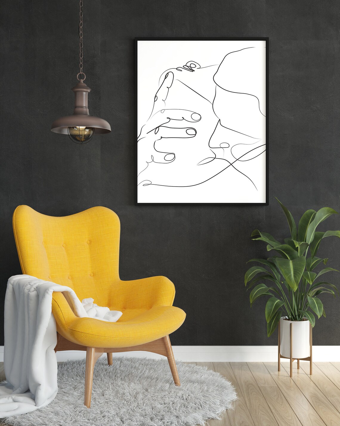 Couple Line Drawing | Single Line Couple Art | Minimalist Line Draw ...