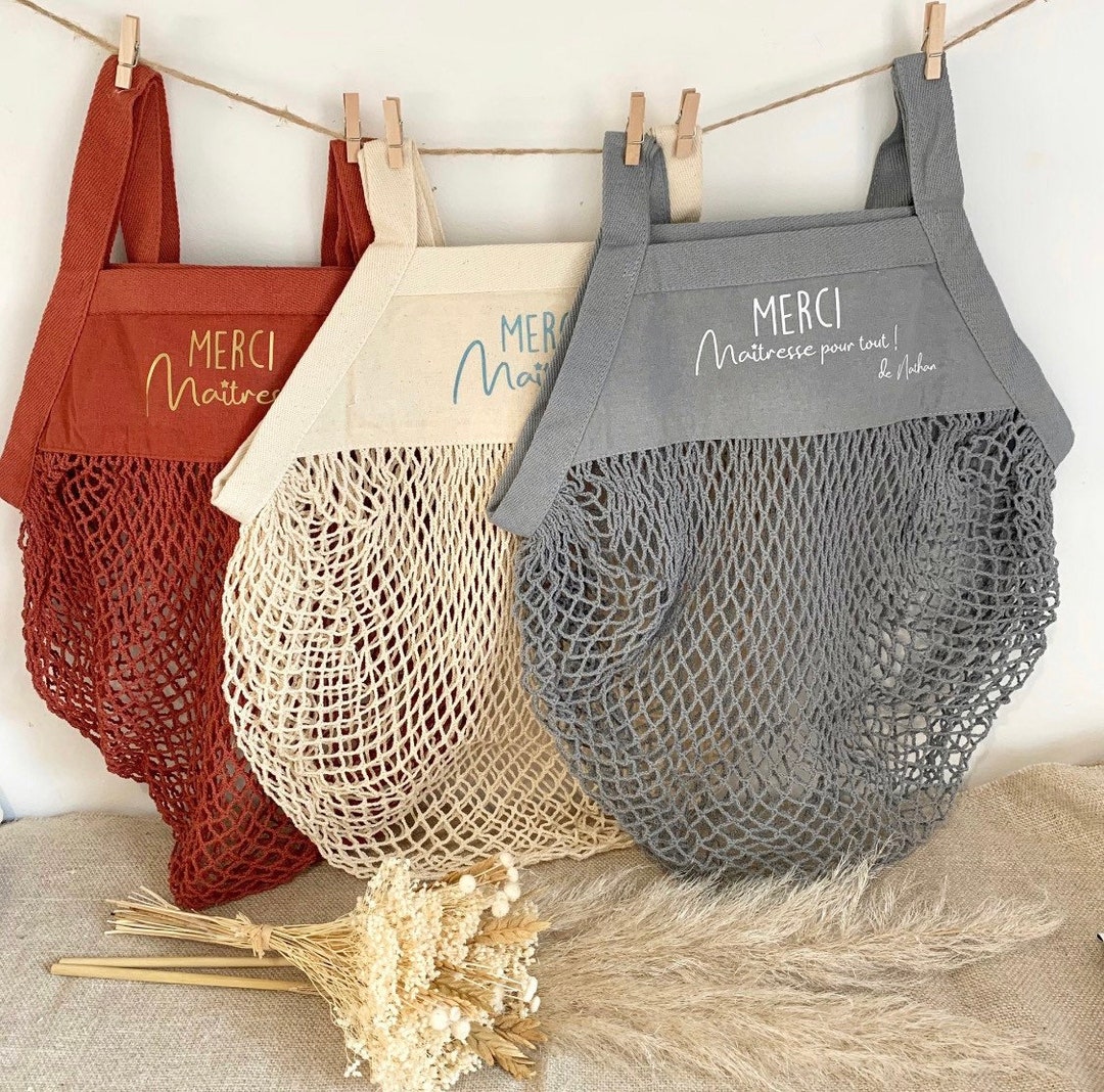 Organic Cotton Net Shopping Bag / Market / Fruits and Vegetables / Zero ...