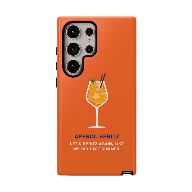 Aperol Spritz Cocktail Phone Case for iPhone 16 Pro Max, 15, iPhone 14 ...