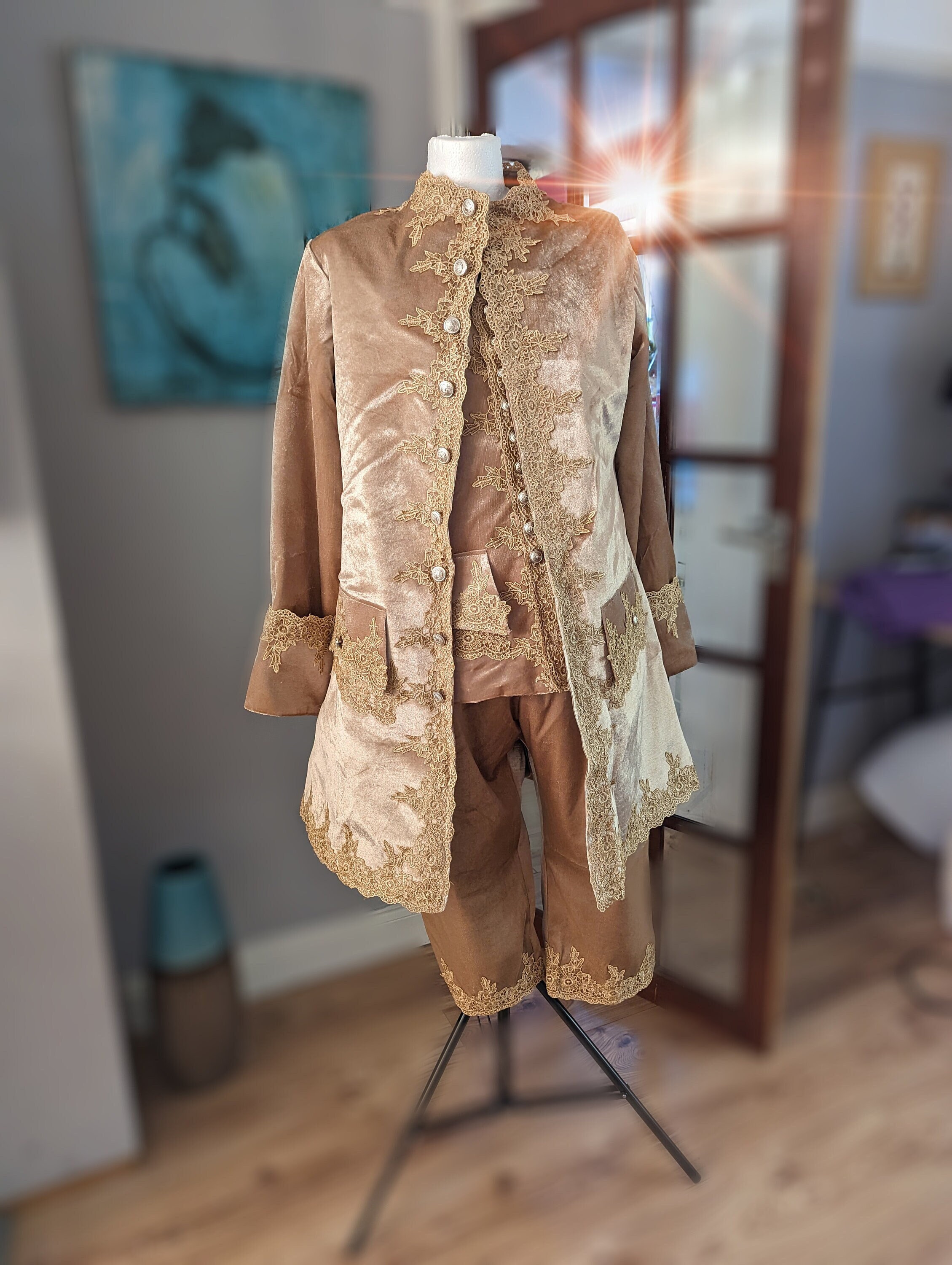1700s Mens Outfit Tailcoat 18th Century Frock Coat Colonial, 44% OFF
