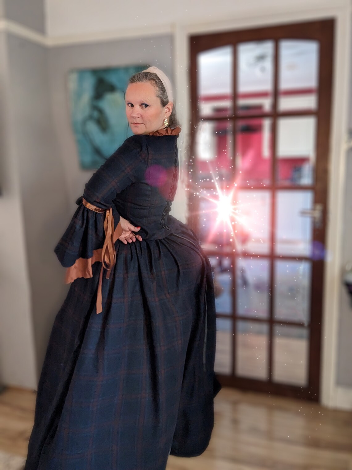 Georgian Outlander Dress Scottish Highlands Dress Plaid - Etsy