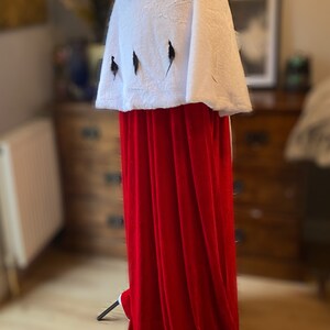 Coronation Robe, Ermine Cloak, Kings Cloak, Queens Cape, Red and White ...