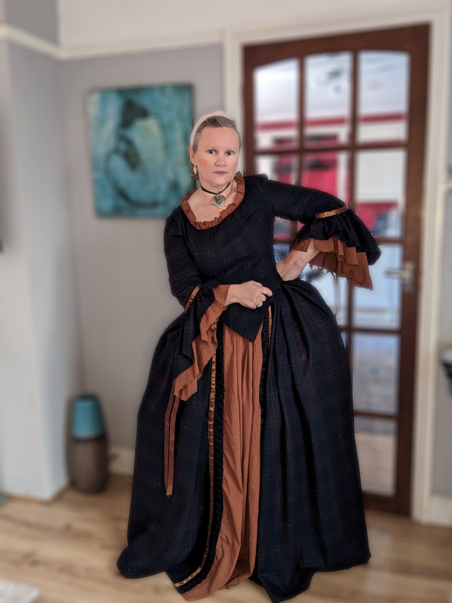 Georgian Outlander Dress Scottish Highlands Dress Plaid - Etsy