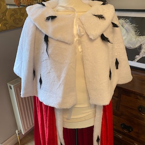 Coronation Robe, Ermine Cloak, Kings Cloak, Queens Cape, Red and White ...