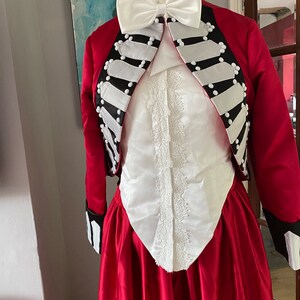 Georgian Riding Habit, Red Georgian Dress, Period Riding Habit, Lady ...