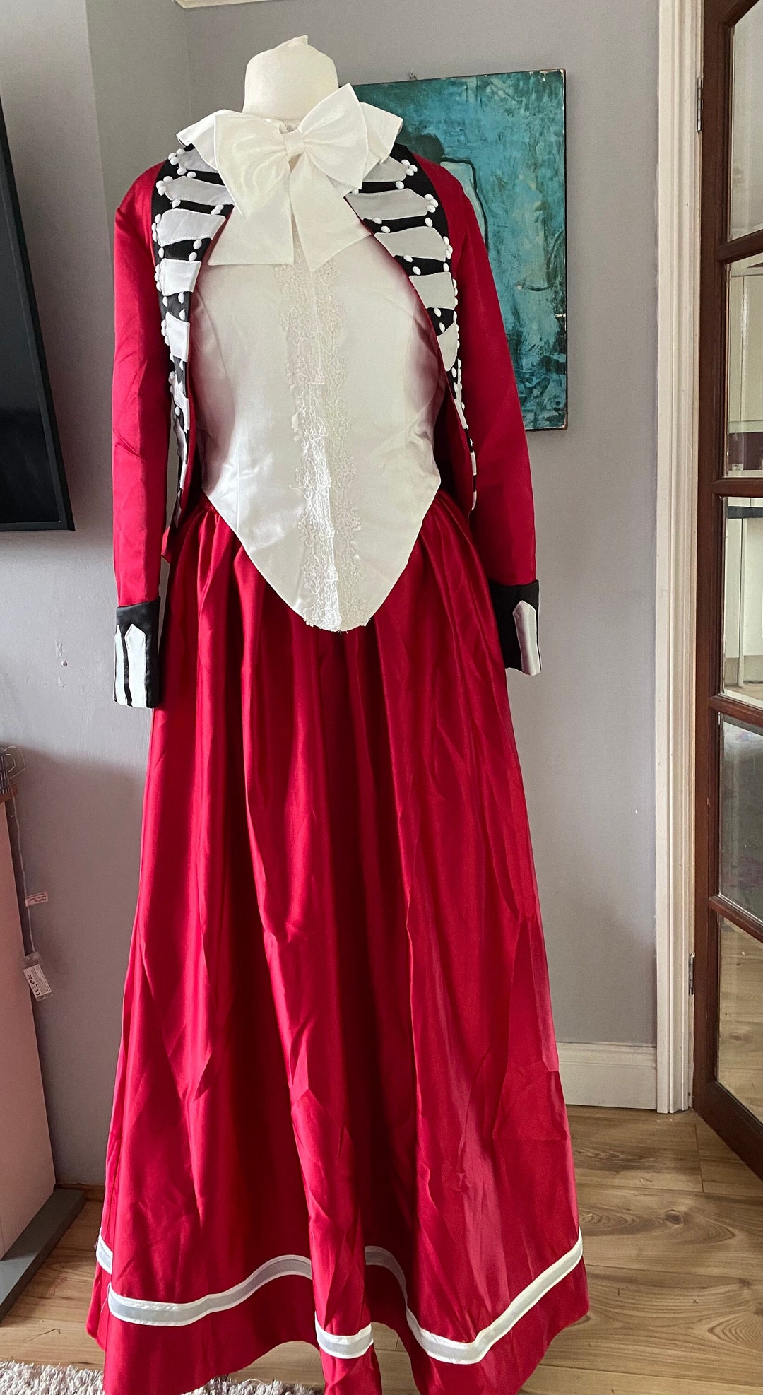 Georgian Riding Habit, Red Georgian Dress, Period Riding Habit, Lady ...