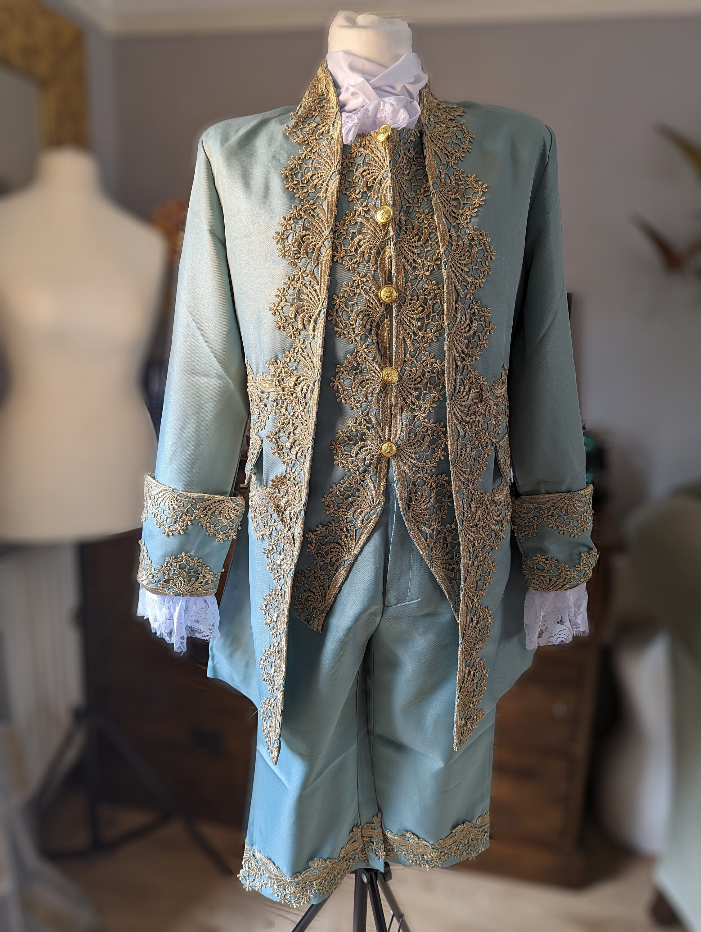 1700s Mens Outfit Tailcoat 18th Century Frock Coat Colonial, 44% OFF