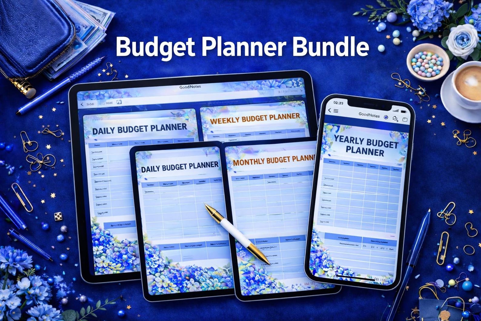 Budget Planner 2026–27 PDF Printable Daily Weekly Monthly Yearly ...