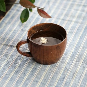 Wood Cup - Wooden Coffee Cup Minimalist Kitchen Wooden Tea Cup Natural ...