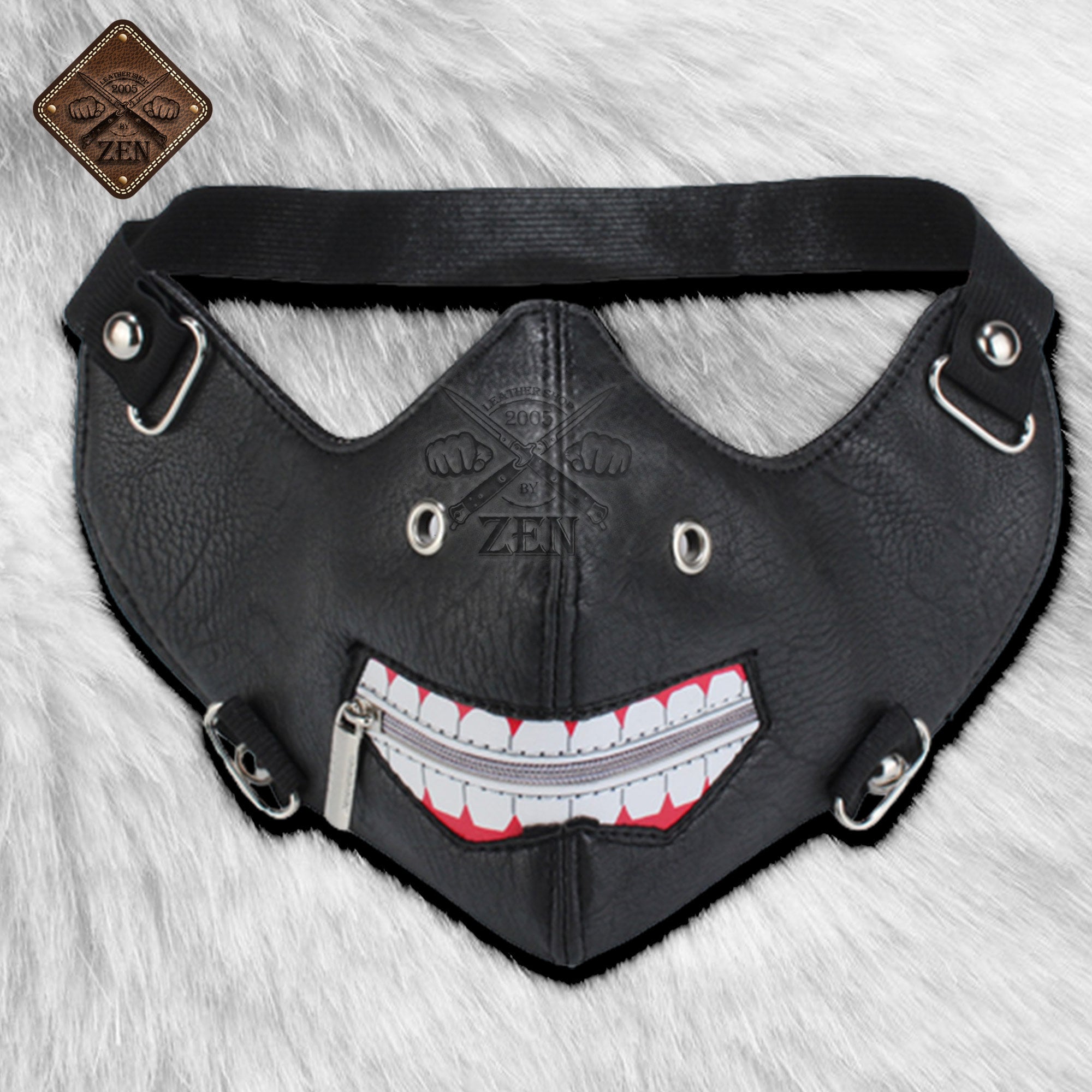 Halloween Anime Tokyo Ghoul Kaneki Ken Leather Mask for Men Women ...