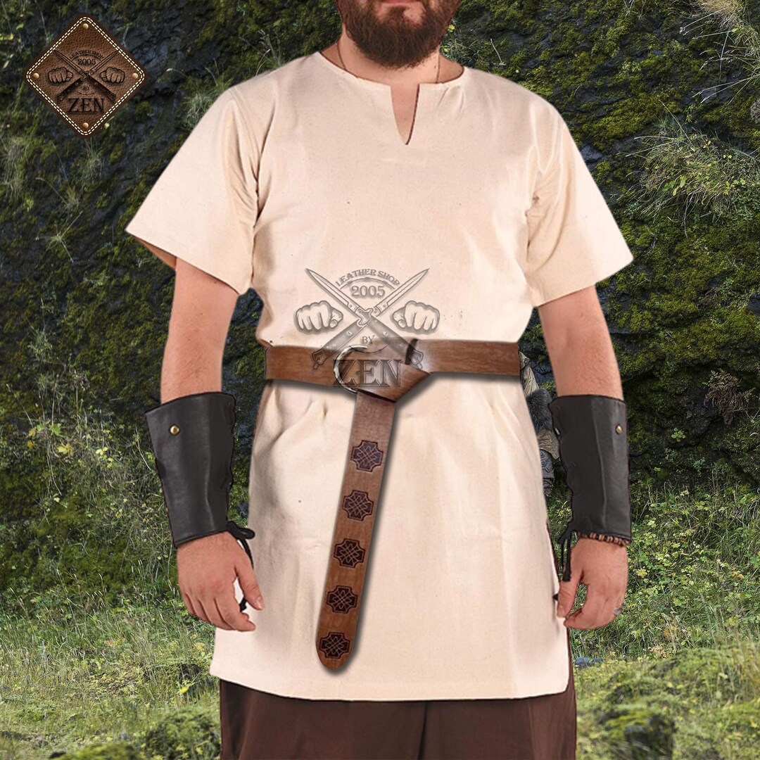 Leather Belt Medieval Viking renaissance Knight Belt Leather medieval ...