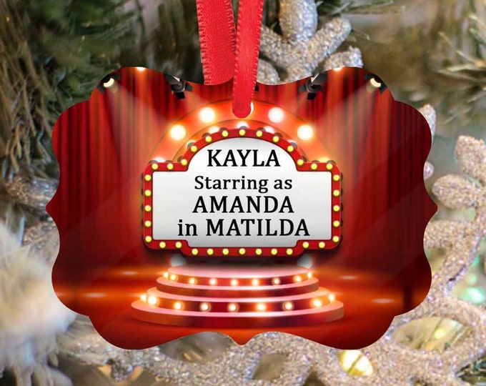 Theater Ornament/actor Actress Performer Christmas Ornament/broadway ...