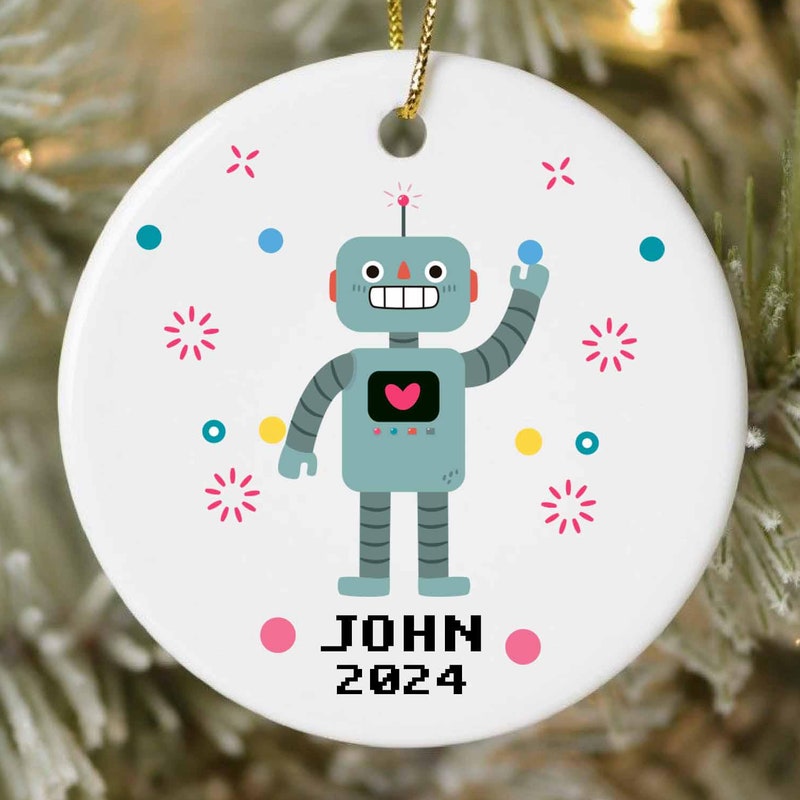 Robot Ornament - Etsy