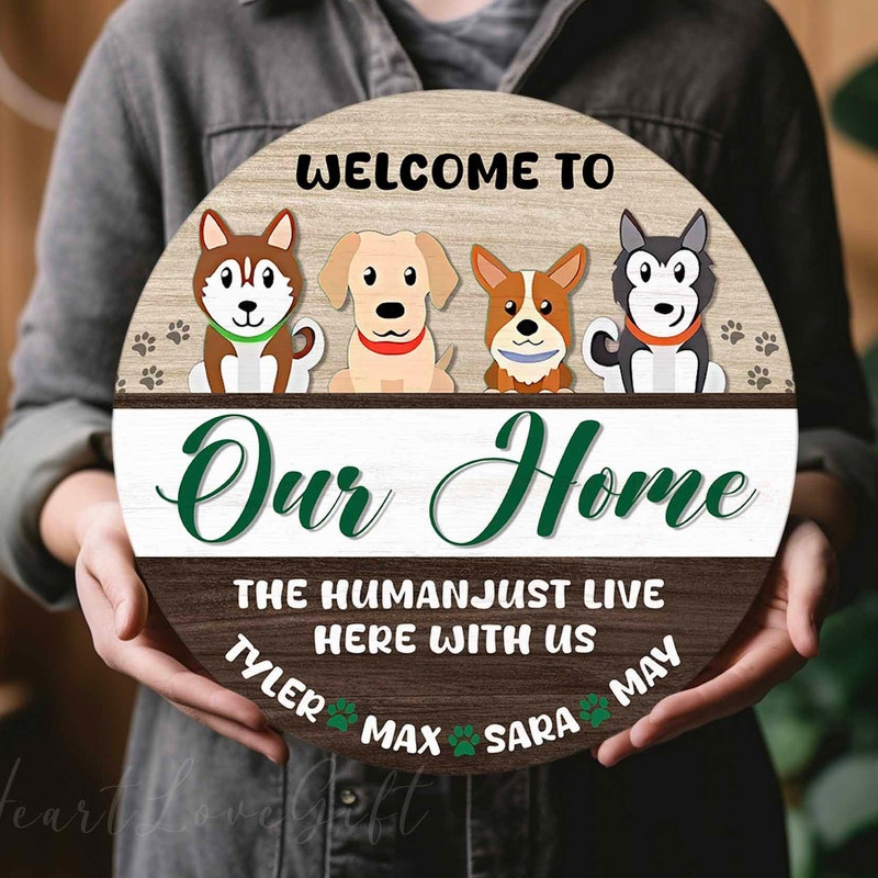 Dog Welcome Sign - Etsy