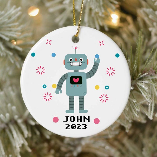 Robot Ornament - Etsy