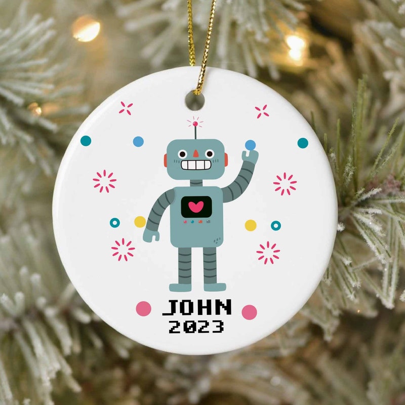 Robot Ornament - Etsy