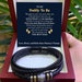 Daddy to Be Gift From Bump, Bracelet for Daddy to Be, Future Dad Gift ...