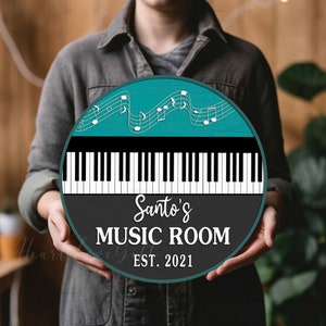 Music Teacher Door Sign, Personalized Door Sign Music, Music Education ...