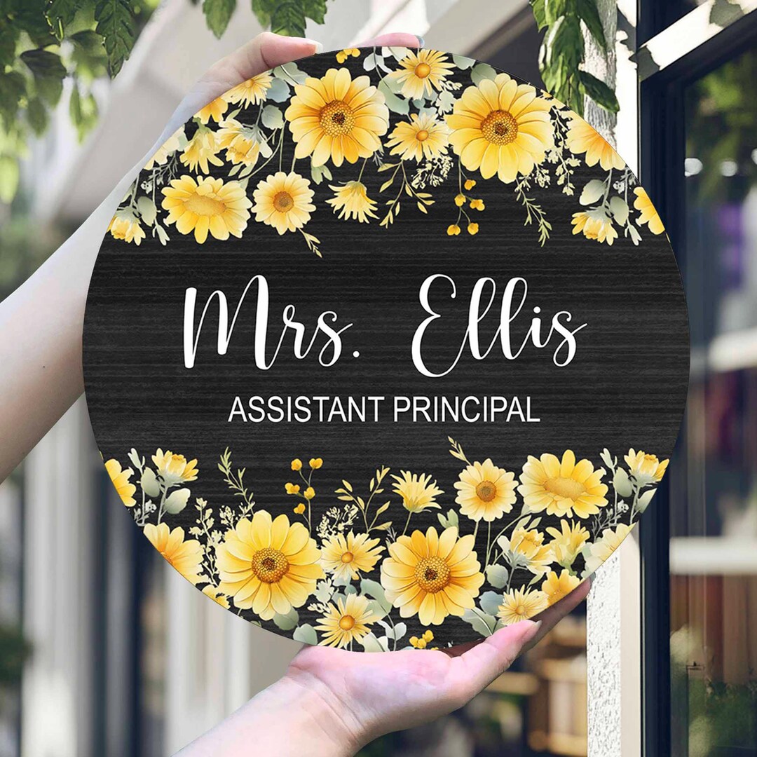 Personalized Assistant Principal Door Sign, Principal Office Decor ...