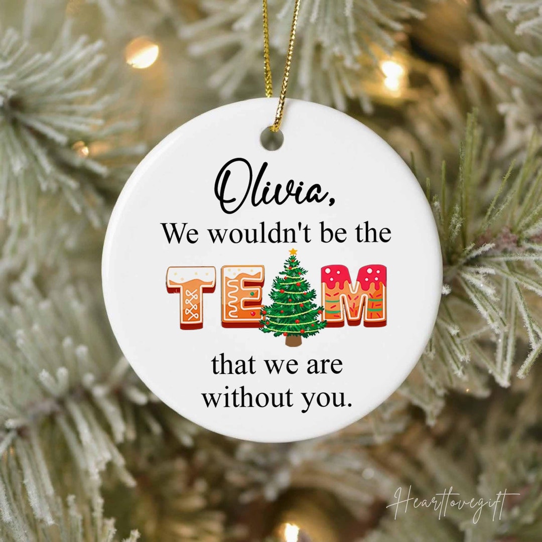 Thank You Team Christmas Ornament, Great Team Gift, Team Leader Gift ...