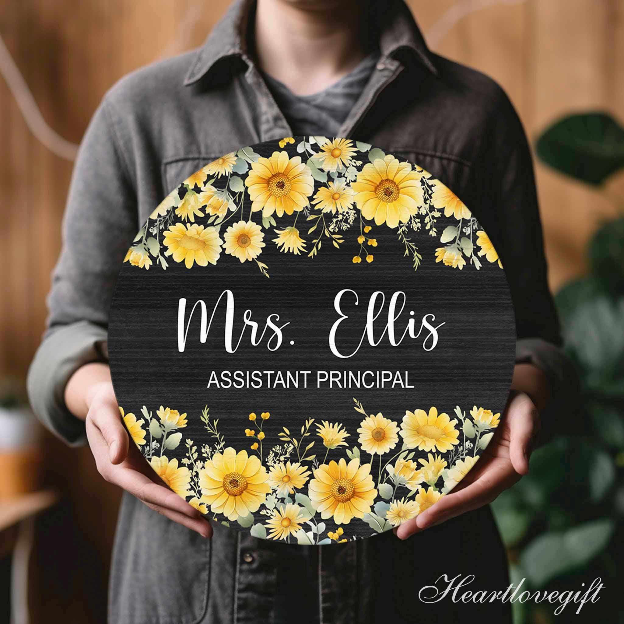 Personalized Assistant Principal Door Sign, Principal Office Decor ...