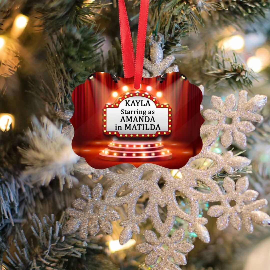 Theater Ornament/actor Actress Performer Christmas Ornament/broadway ...
