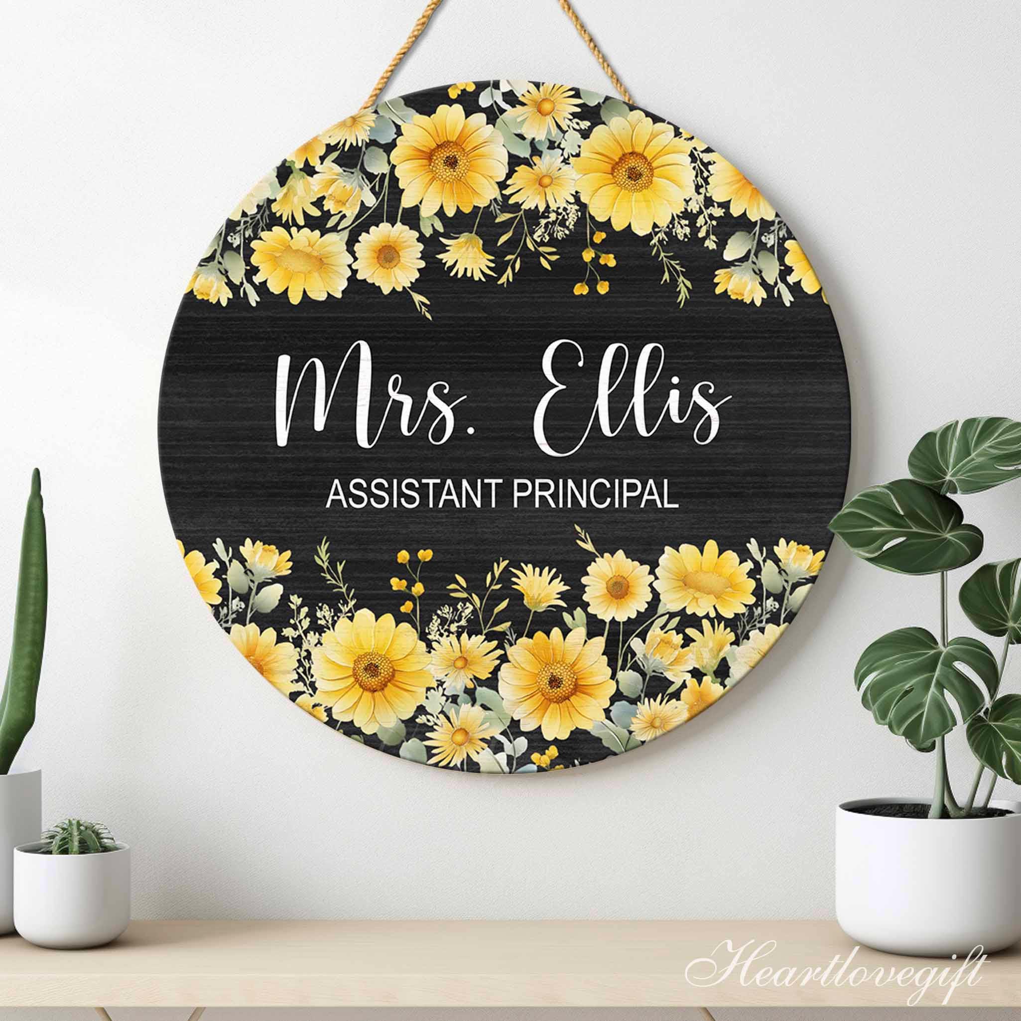 Personalized Assistant Principal Door Sign, Principal Office Decor ...