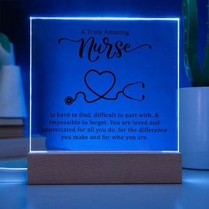 Nurse Thank You Plaque With Stand, Nurse Gift, Gift for Nurse Sign ...