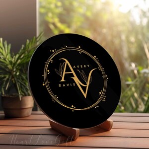Small Business Sign Logo Your Actual/custom Logo Round Hanging Sign ...