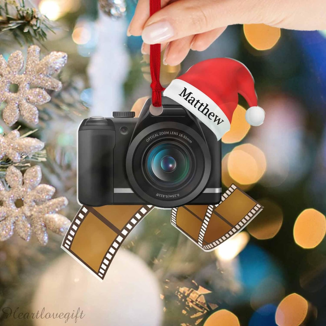 Personalized Camera Ornament Custom Shaped Acrylic, Photographers ...