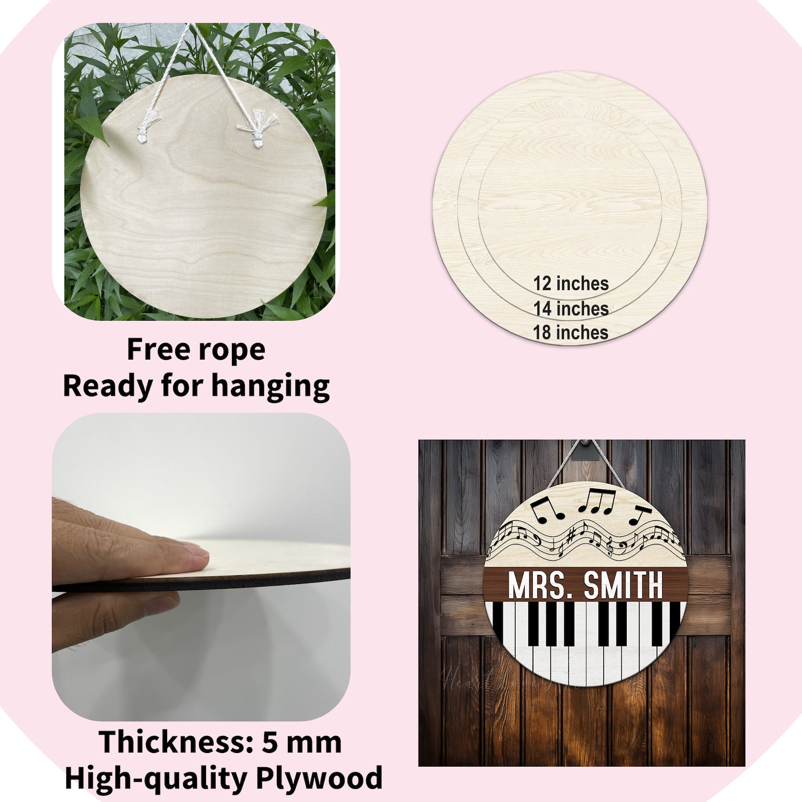 Music Teacher Door Sign, Personalized Door Sign Music, Music Education ...