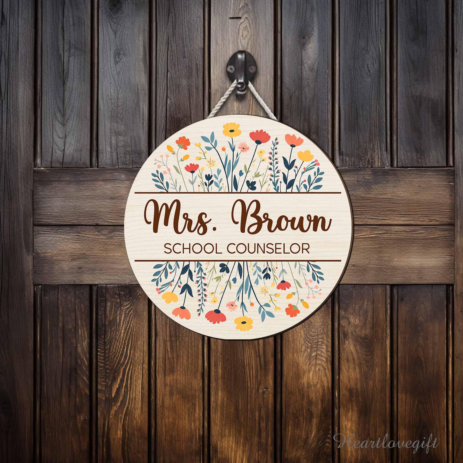 Personalized School Counselor Door Sign, School Counselor Office Sign ...