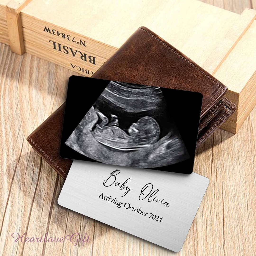 Ultrasound Wallet Card/baby Ultrasound Gift for Husband/baby ...