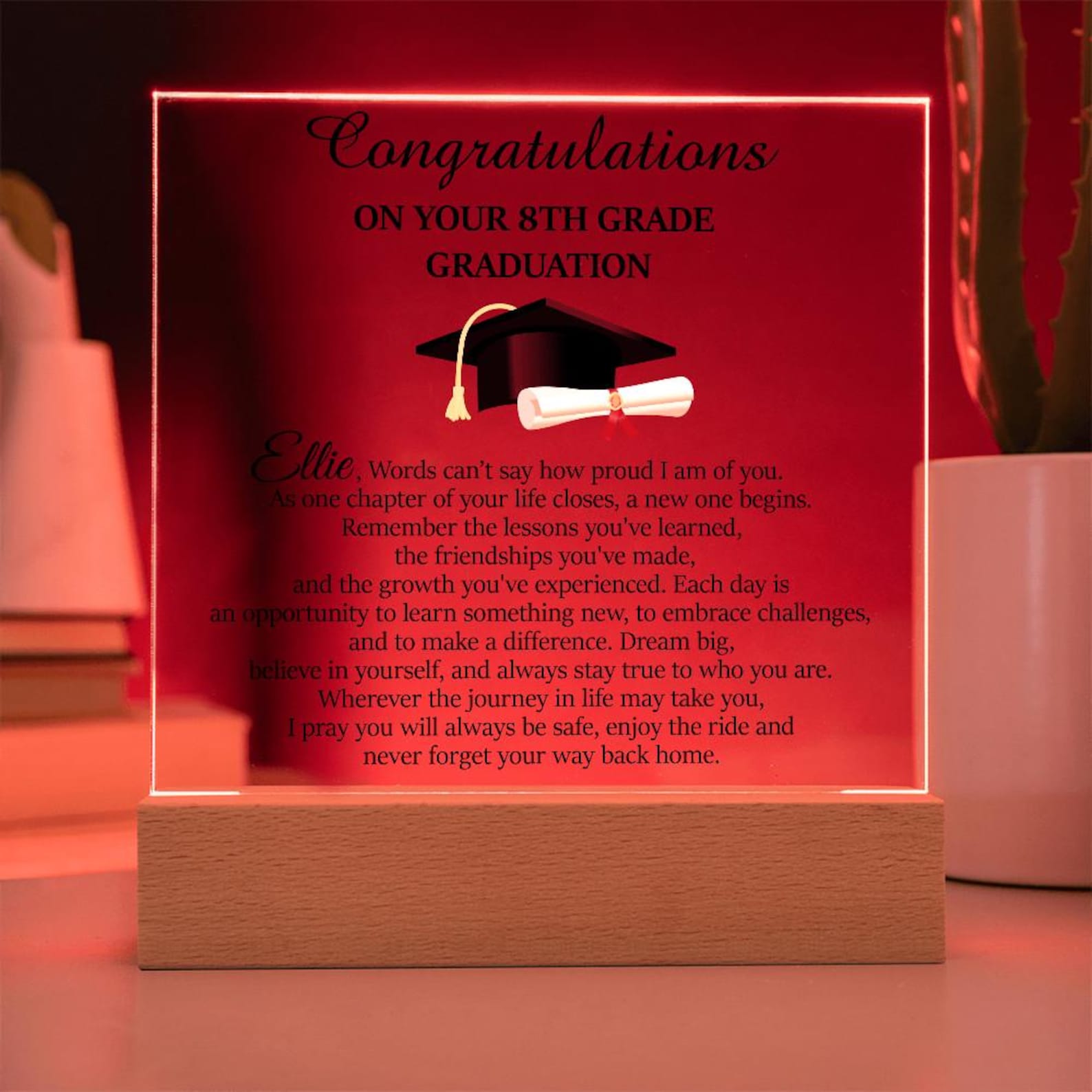 Personalized 8th Grade Graduation Gifts for Girls/junior Graduation ...