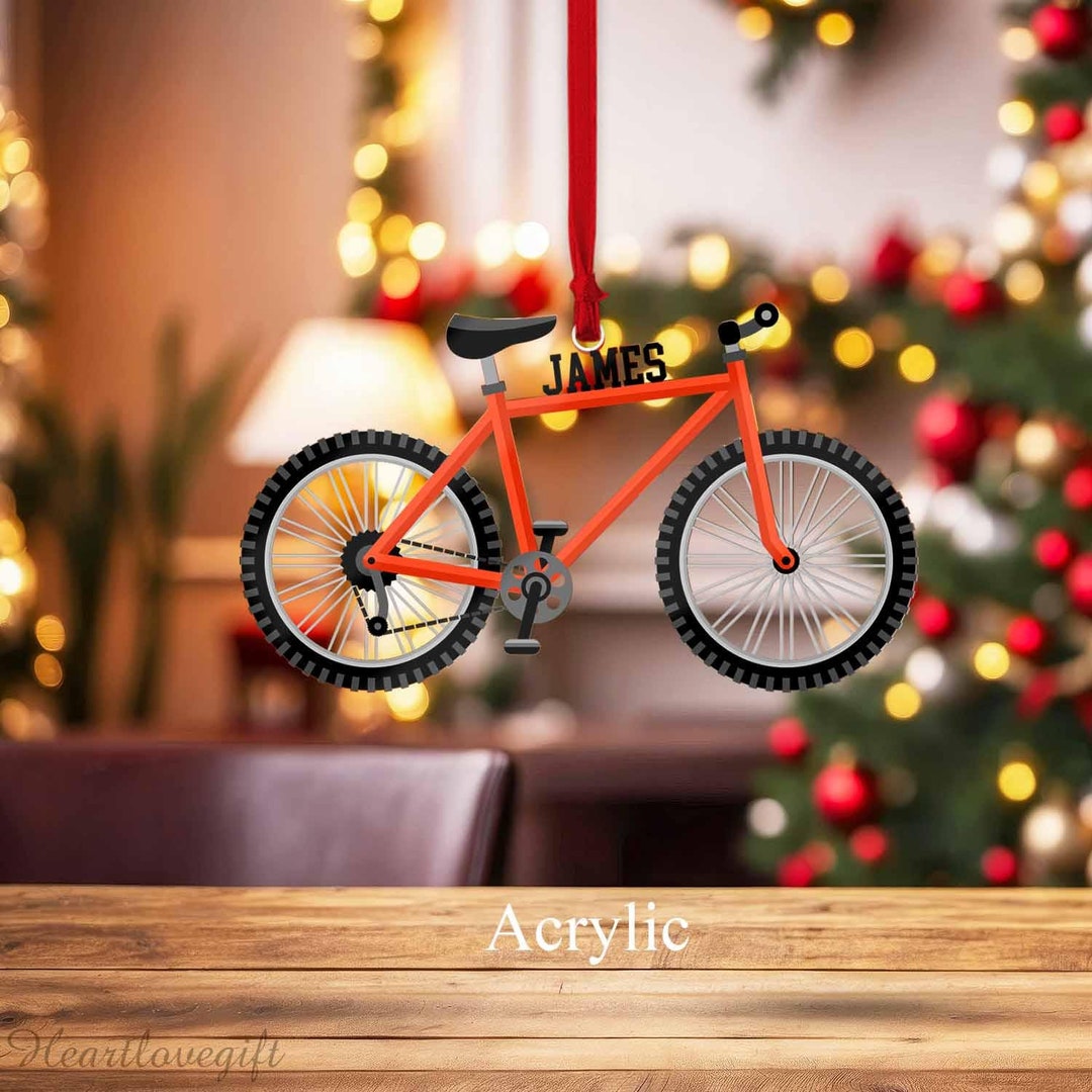 Personalized Name Bicycle Ornament/bicycle Ornament Gift for Boy ...