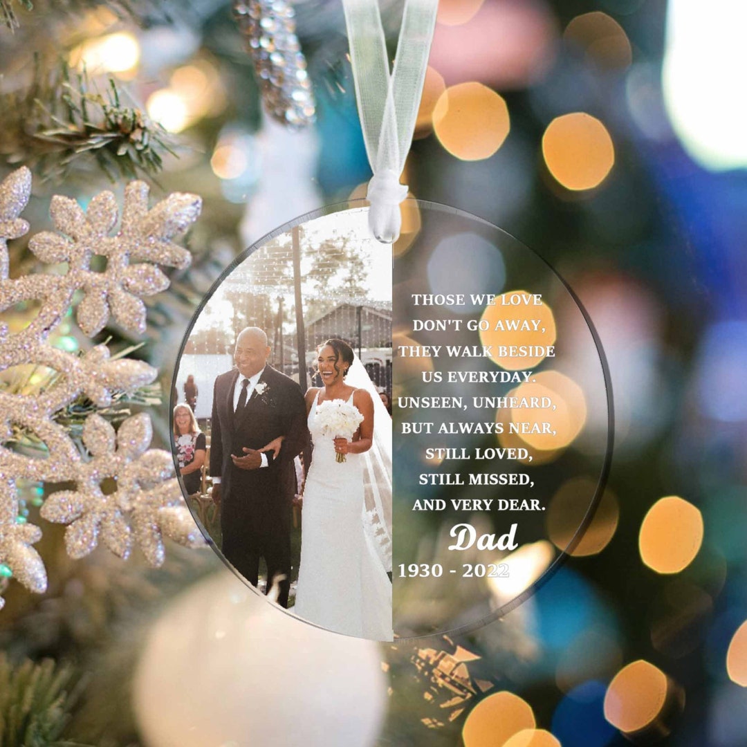 In Memory Ornament 2024, Custom Photo Memorial Ornament, Memorial ...