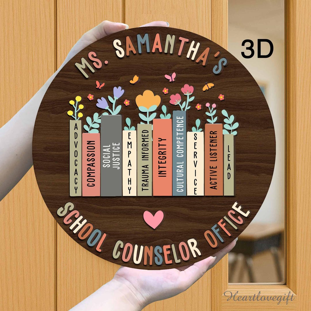 School Counselor Office Door Sign, Counselor Teacher Door Sign ...