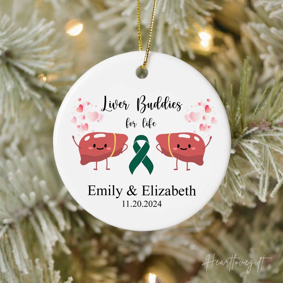 Personalized Liver Buddies Ornament/transplant Anniversary Gift/life ...