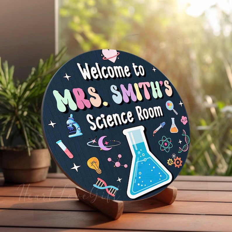 3D Science Teacher Door Sign, Science Room Door Sign, Science Teacher ...