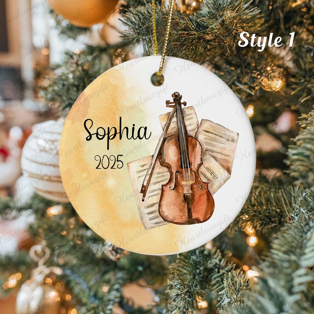 Personalized Cello Ornament 2025, Custom Musician Christmas Gift ...