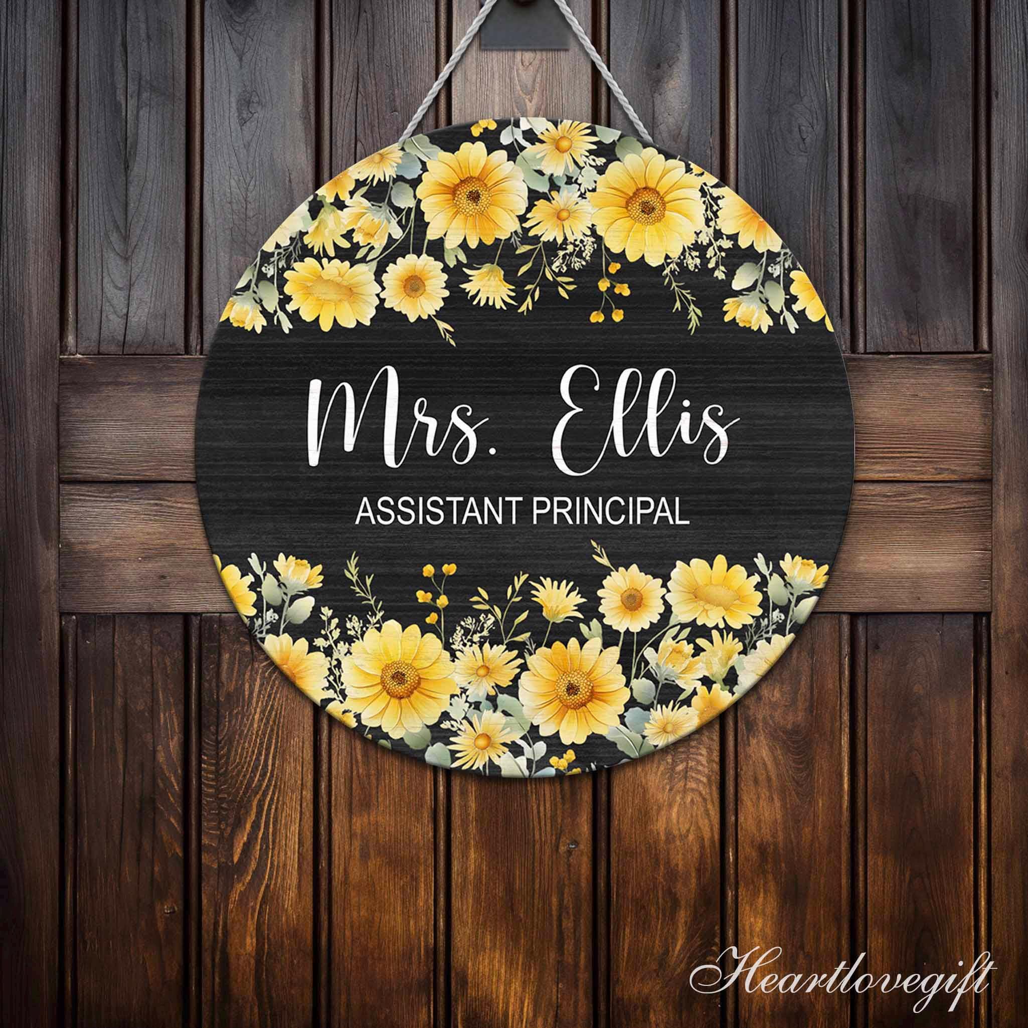 Personalized Assistant Principal Door Sign, Principal Office Decor ...
