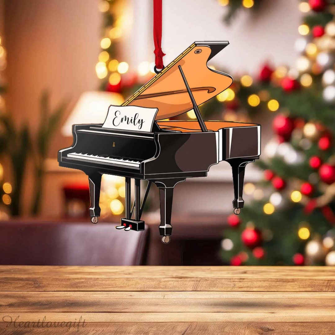 Personalized Piano Christmas Ornament 2025/ornament Gift for Music ...