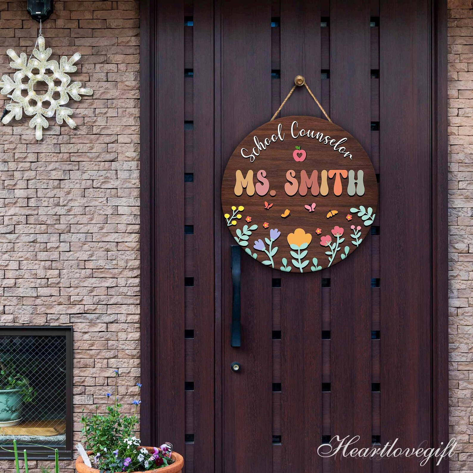 Personalized School Psychologist Gift, 3D School Counselor Office Door ...